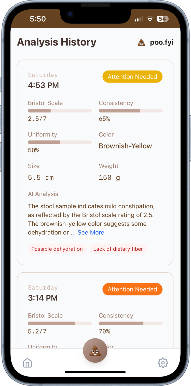 poo.fyi - Track Your Digestive Health with AI